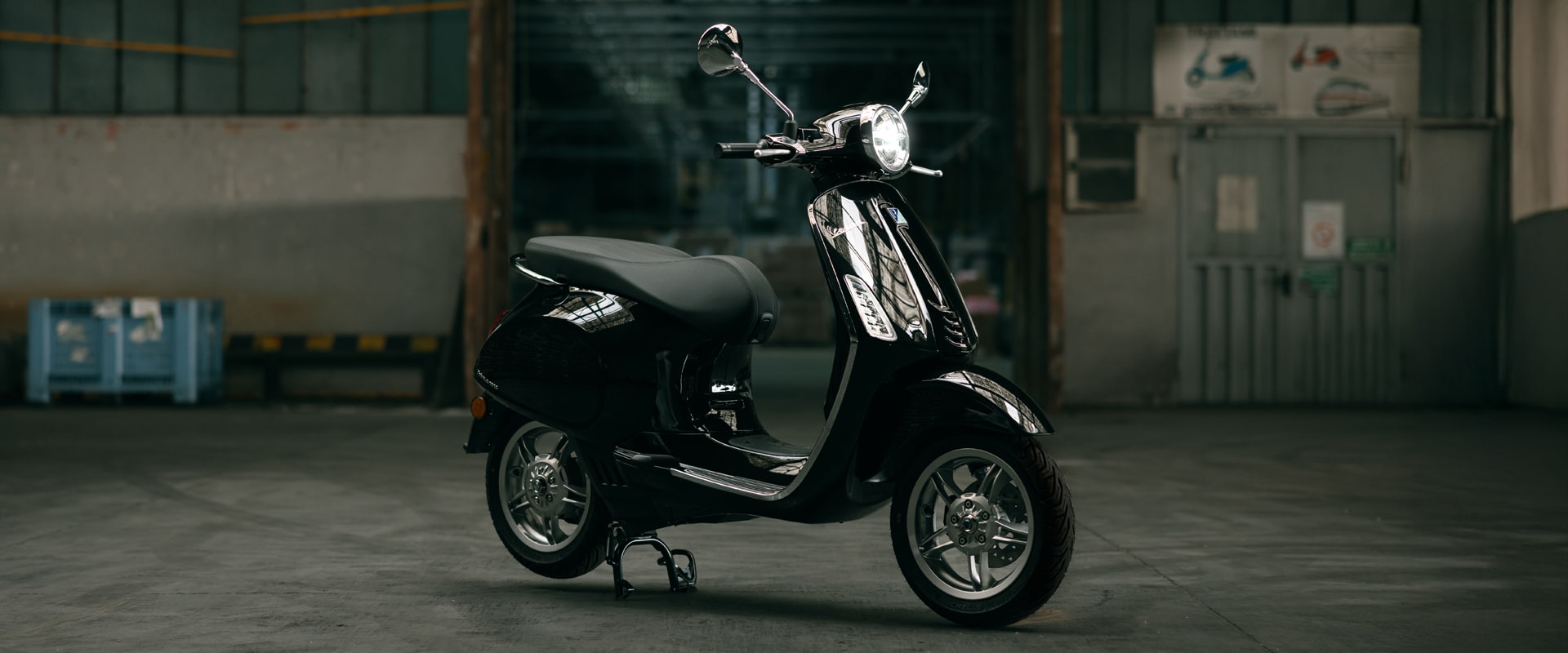 black vespa